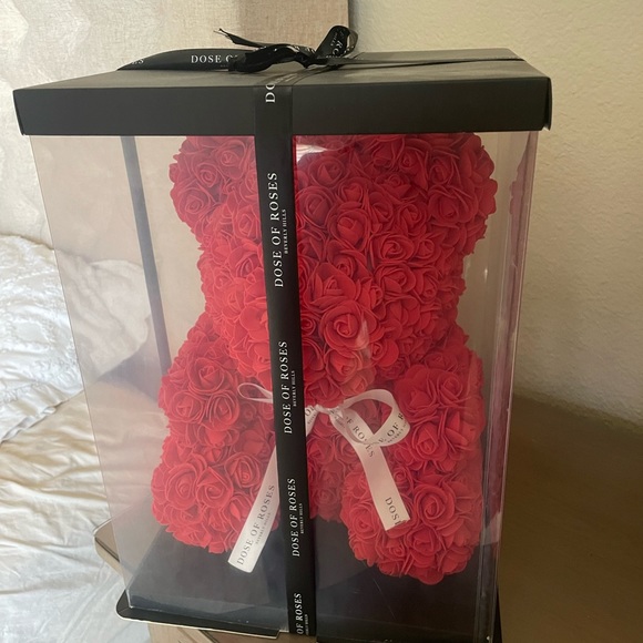 Other | Dose Of Roses Red Rose Bear New In Box | Poshmark